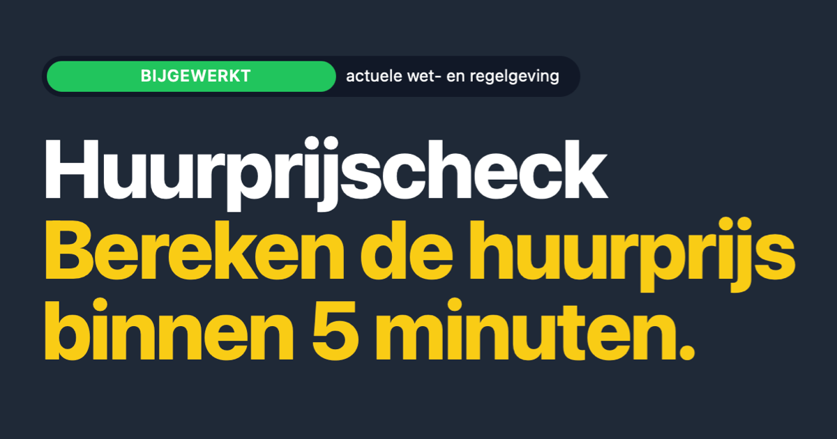 WWS Punten tabel - Huurprijscheck App